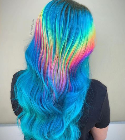 Rainbow chrome hair | Best Hair Beauty Salon Art-Noise Blog